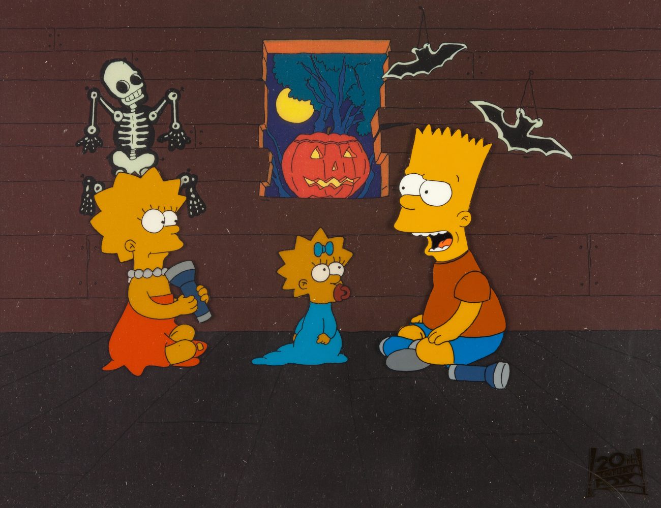 The Simpsons Treehouse of Horror production cel – Dangerous Universe